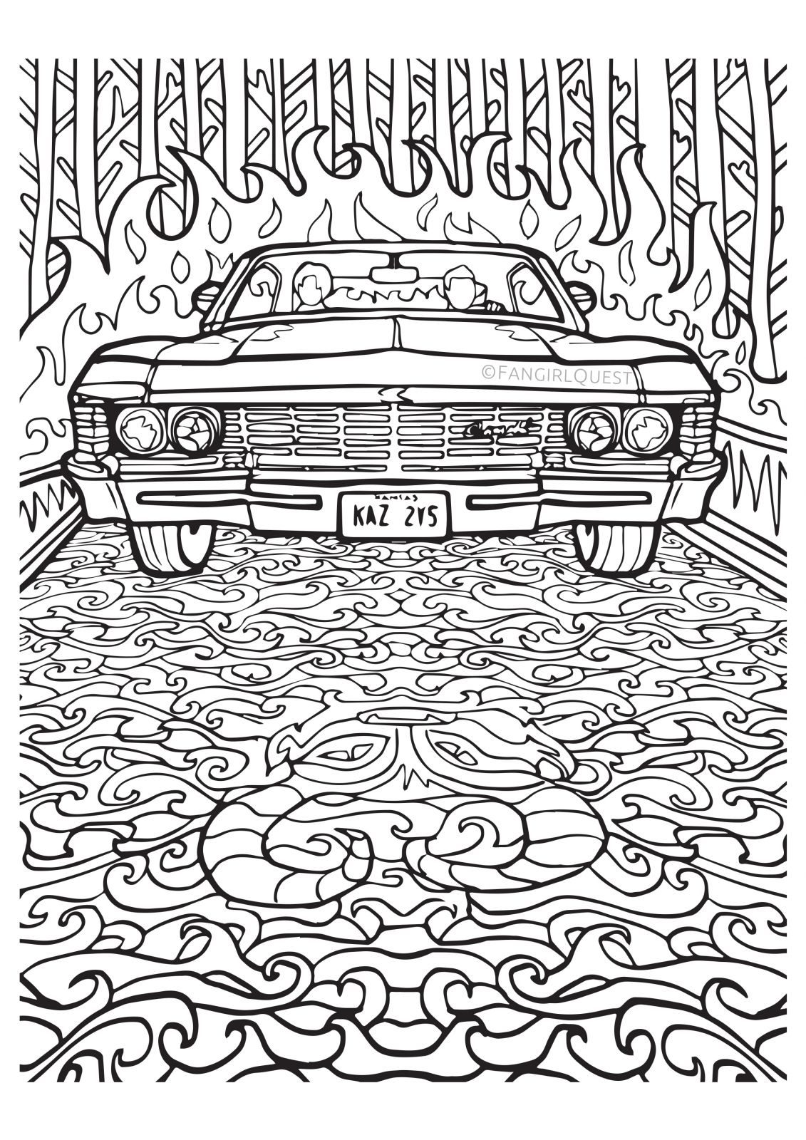 50 Free Printable Travel Coloring Book Pages (while we're stuck at home)